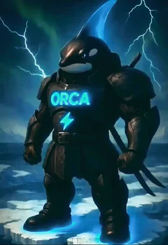 3d Orca Warrior With Lightning And Armor In Battle Scene | AI Video
