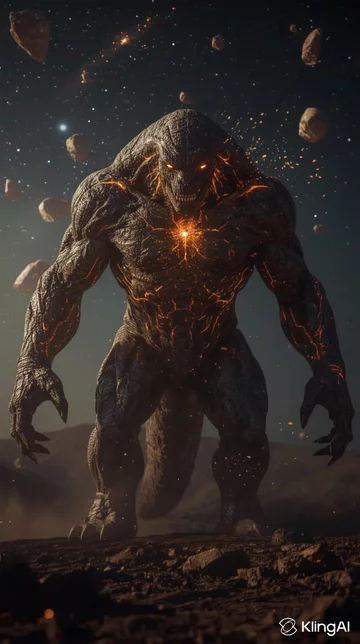 Not Bad Part 1 Epic Monster Battle In Space With Lava Effects | AI Video