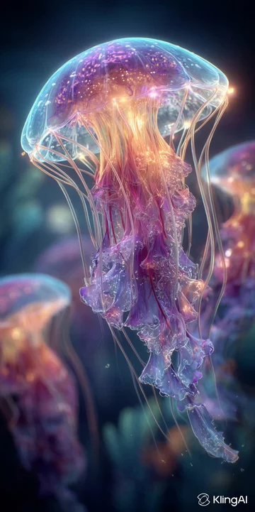 Intense Jellyfish Pursuit In Ocean Adventure | AI Video