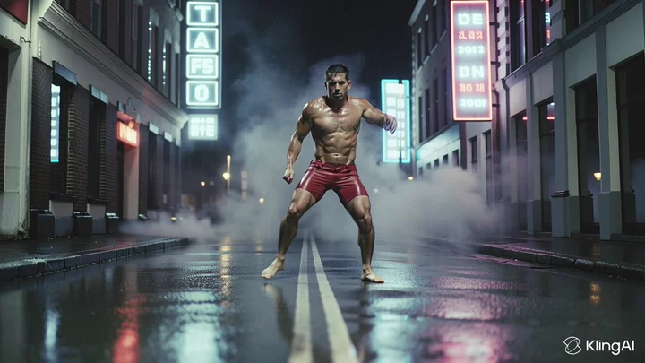 Dancing Man Performing Energetic Moves | AI Video