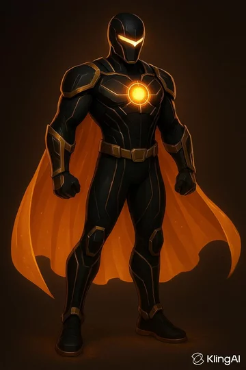 Apollo V1 Superhero In Action Dark Background Glowing Light | AI Video
