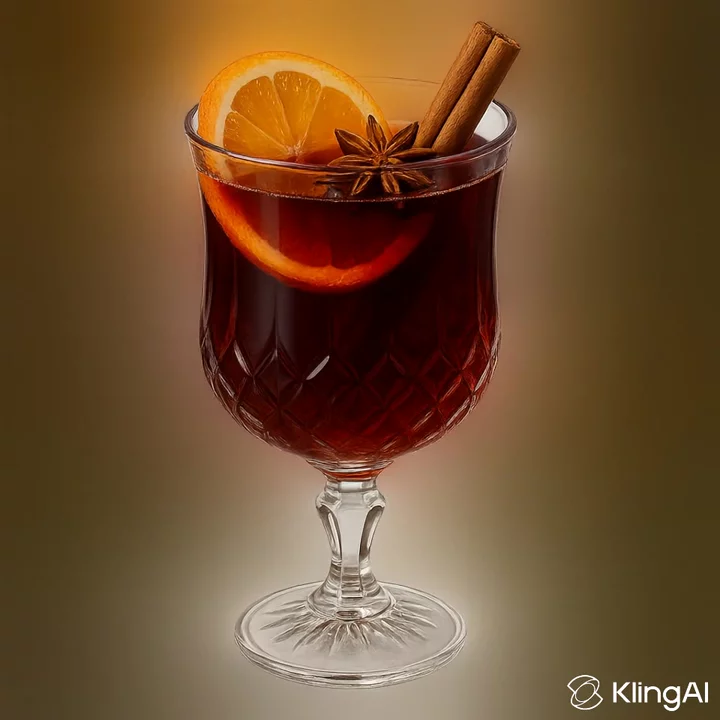 Mulled Wine Glass 360 Rotation Ai Animated Video | AI Video