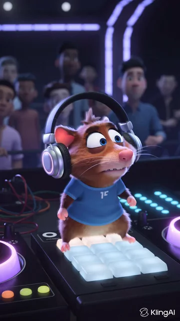 Hamster Dj Drop Fail Hilarious Dance Party Mishap | AI Video