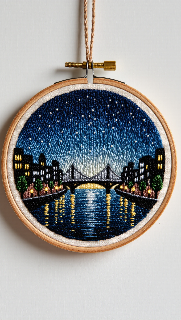 Beautiful Embroidery Design For Modern Home Decor | AI Image