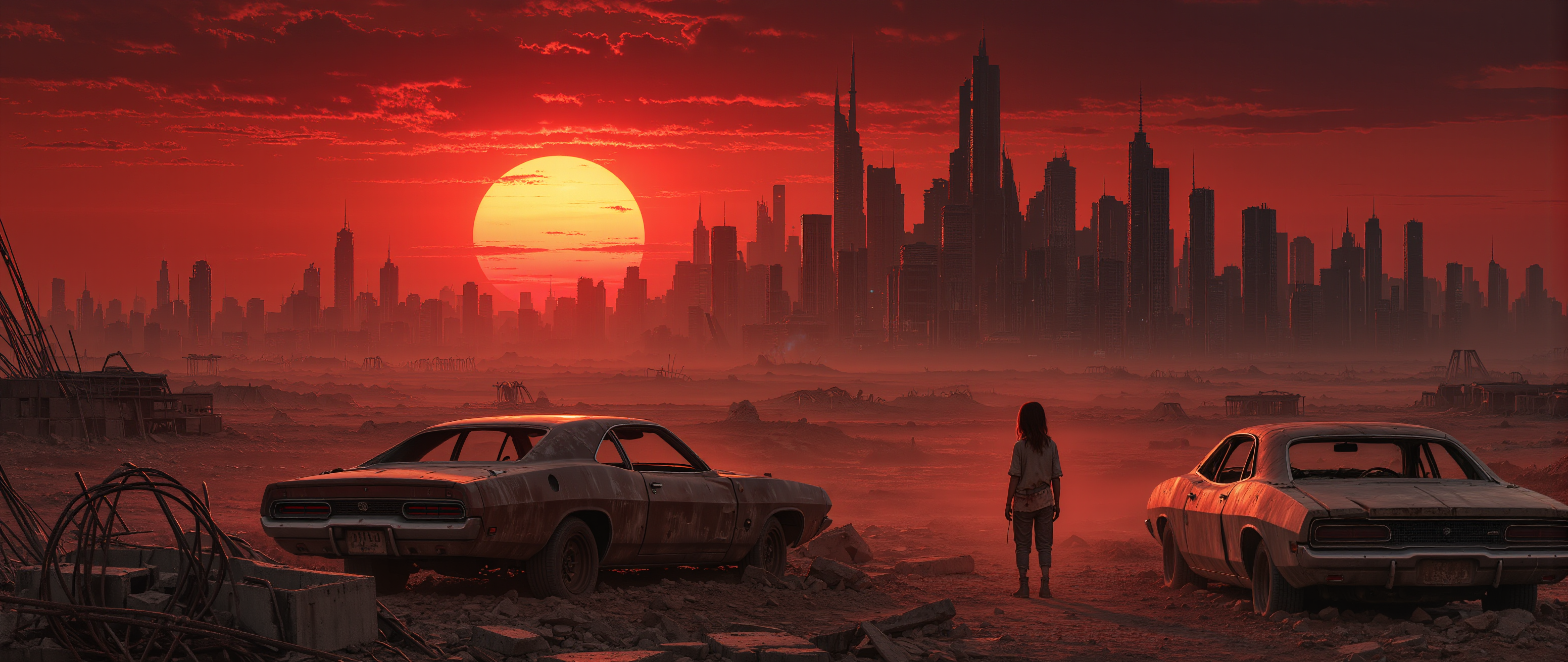 Post Apocalyptic World Survival And Exploration | AI Image