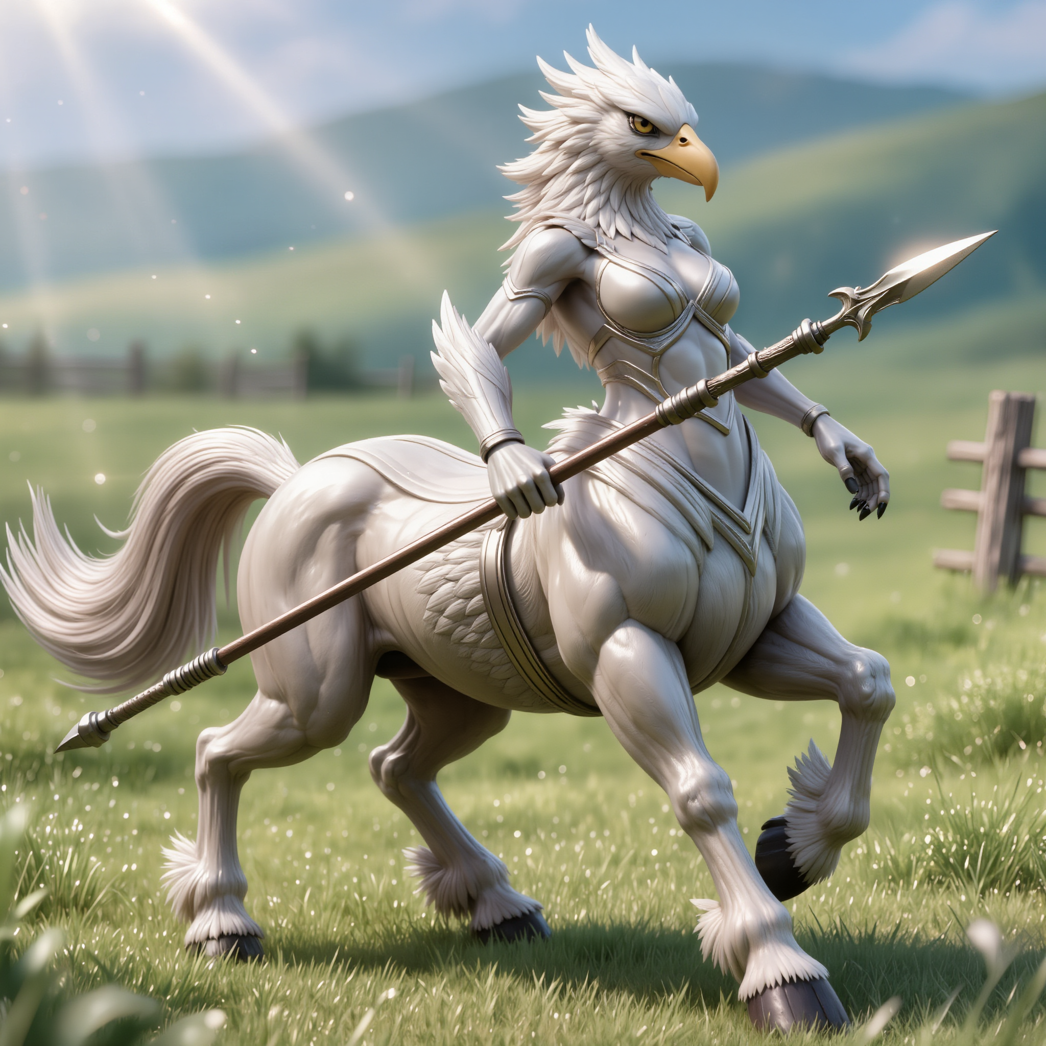 Fantasy Centaur Mythical Creature In Magical Forest | AI Image