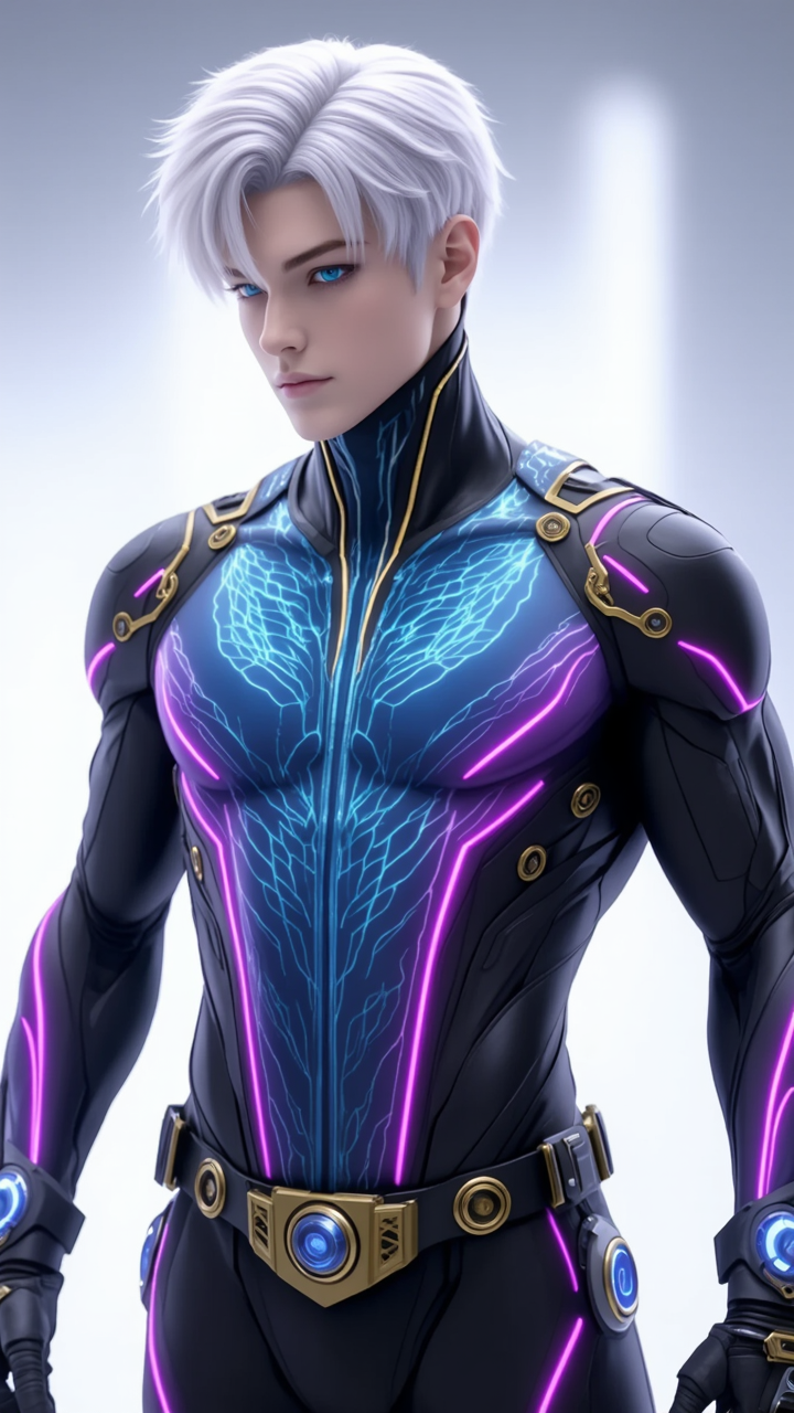 Virtual Agent In Futuristic Suit Advanced Technology Showcase | AI Image